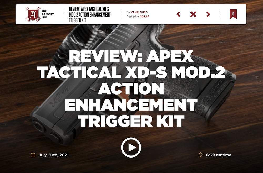 XDs Trigger Review: The Armory Life | Apex Tactical Specialties