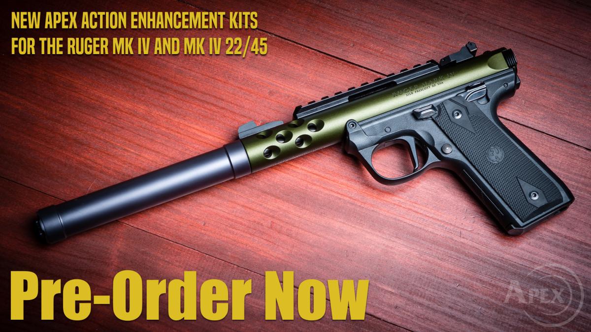New Apex Kits for Ruger Mk IV Available for Pre-Order | Apex Tactical ...