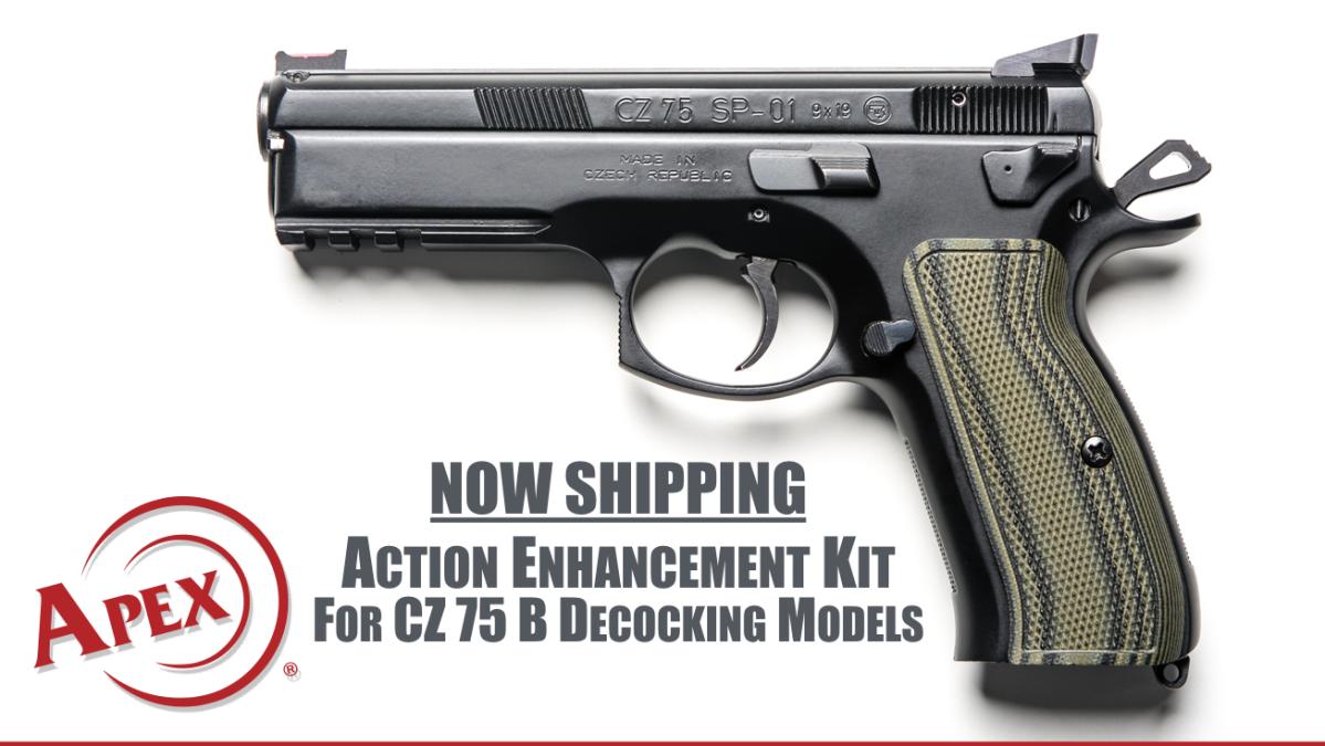 Apex Announces New Upgrade for CZ 75 B Decocking Models | Apex Tactical Specialties