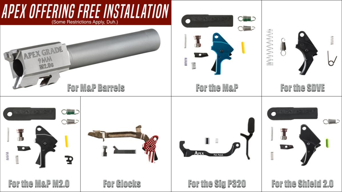 Free Installation Service for a Limited Time | Apex Tactical Specialties