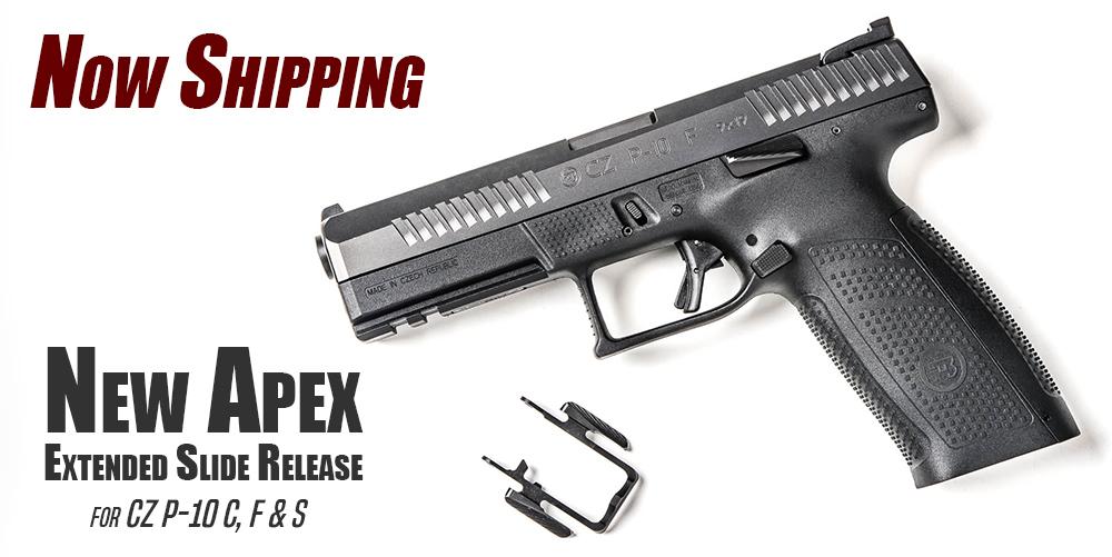Apex Shipping New Extended Slide Release for CZ P-10 | Apex Tactical ...